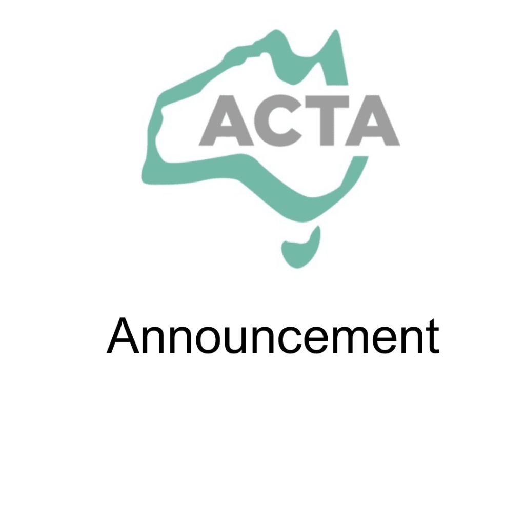 ACTA announcement 2 – Australian Council of TESOL Associations